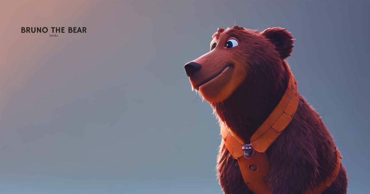 Children's animal books series bear Bruno and his friends